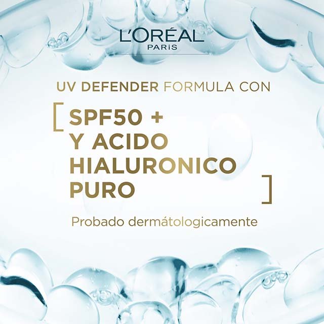 Crema Facial Anti Brillo sin color UV Defender L'Oréal Paris FPS 50 x ...