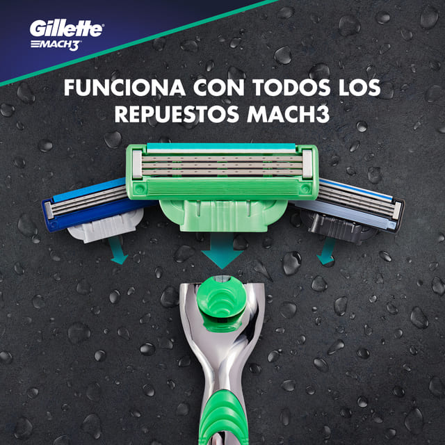 Repuestos para afeitar Gillette Mach 3 Sensitive - Sergio Perfumerias