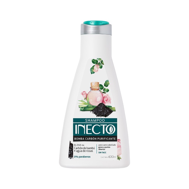 Shampoo Inecto Bomba Carbón Purificante x 400 ml - Sergio Perfumerias