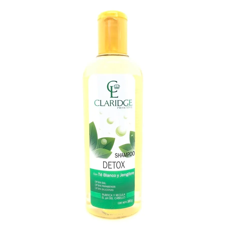 Shampoo Claridge Detox Té Blanco Y Jengibre x 380 ml - Sergio Perfumerias