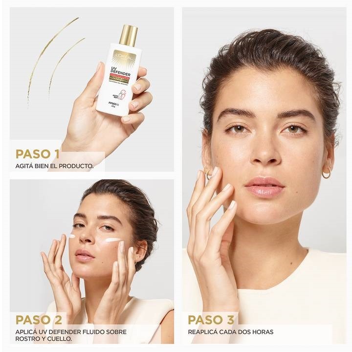 Protector Solar L’Oréal Paris UV Defender Fluido Invisible FPS50+ x 40 ...