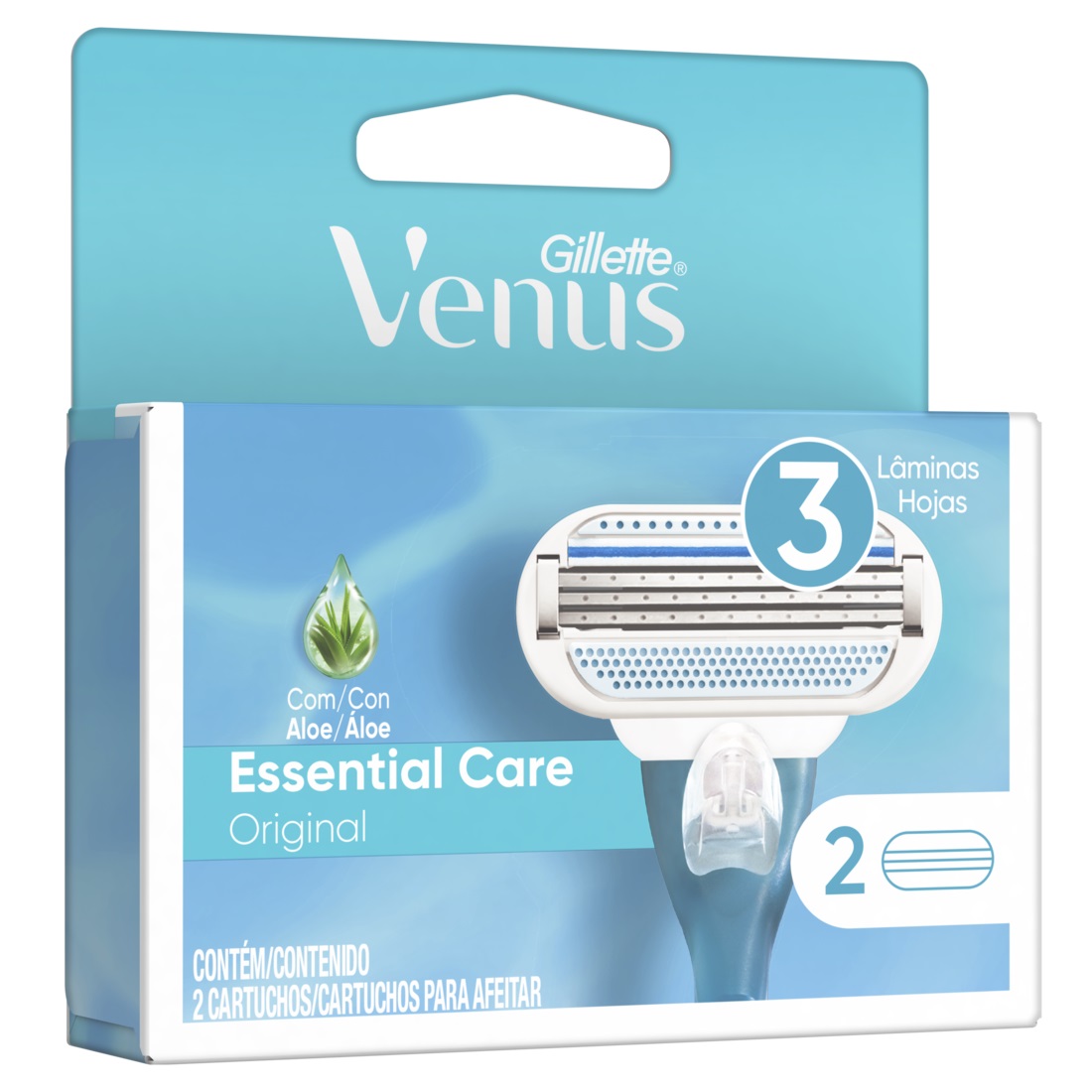 Repuestos Gillette Venus Essential Care Original x 2 und - Sergio Perfumerias