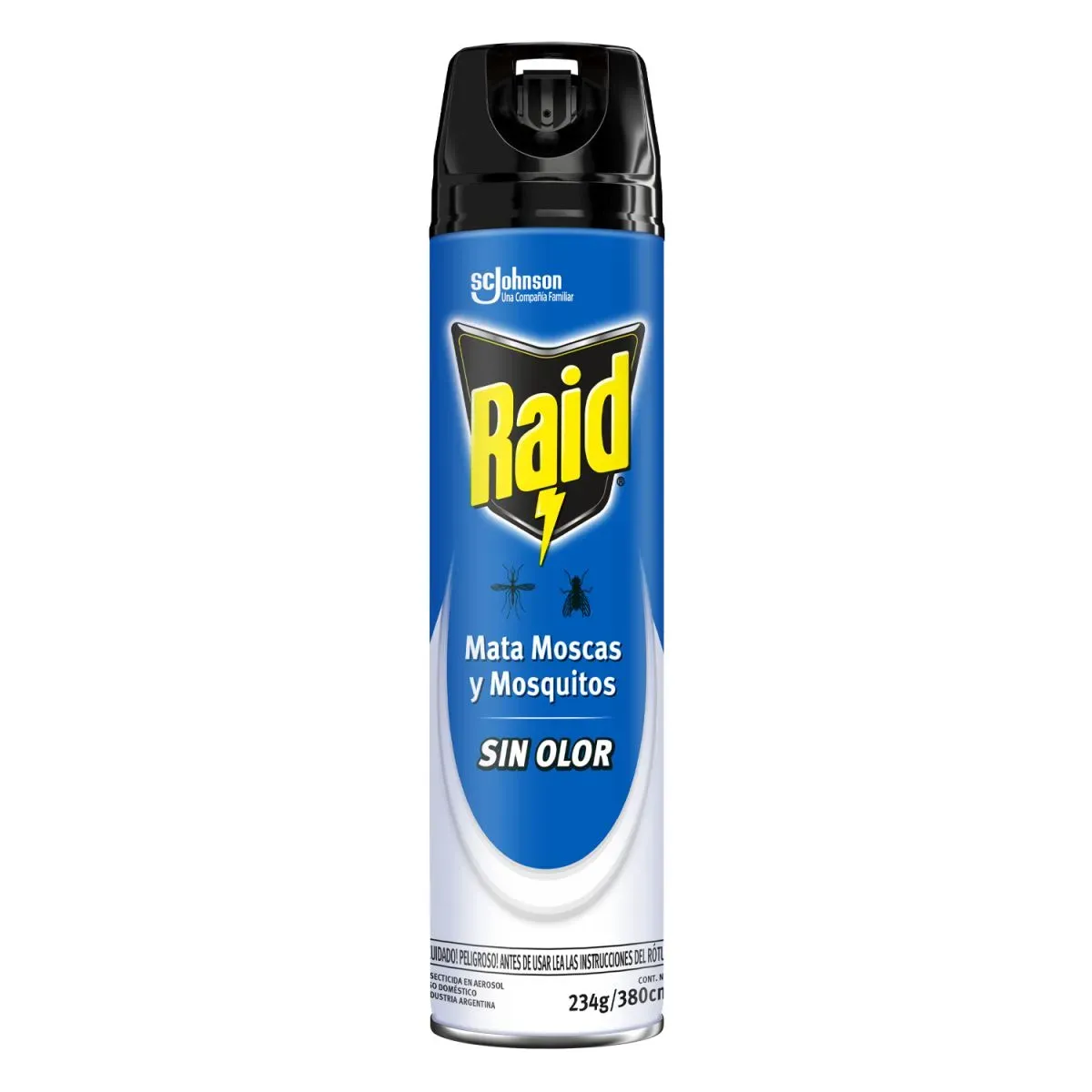Aerosol Insecticida Raid Mata Moscas y Mosquitos sin olor x 380 ml ...