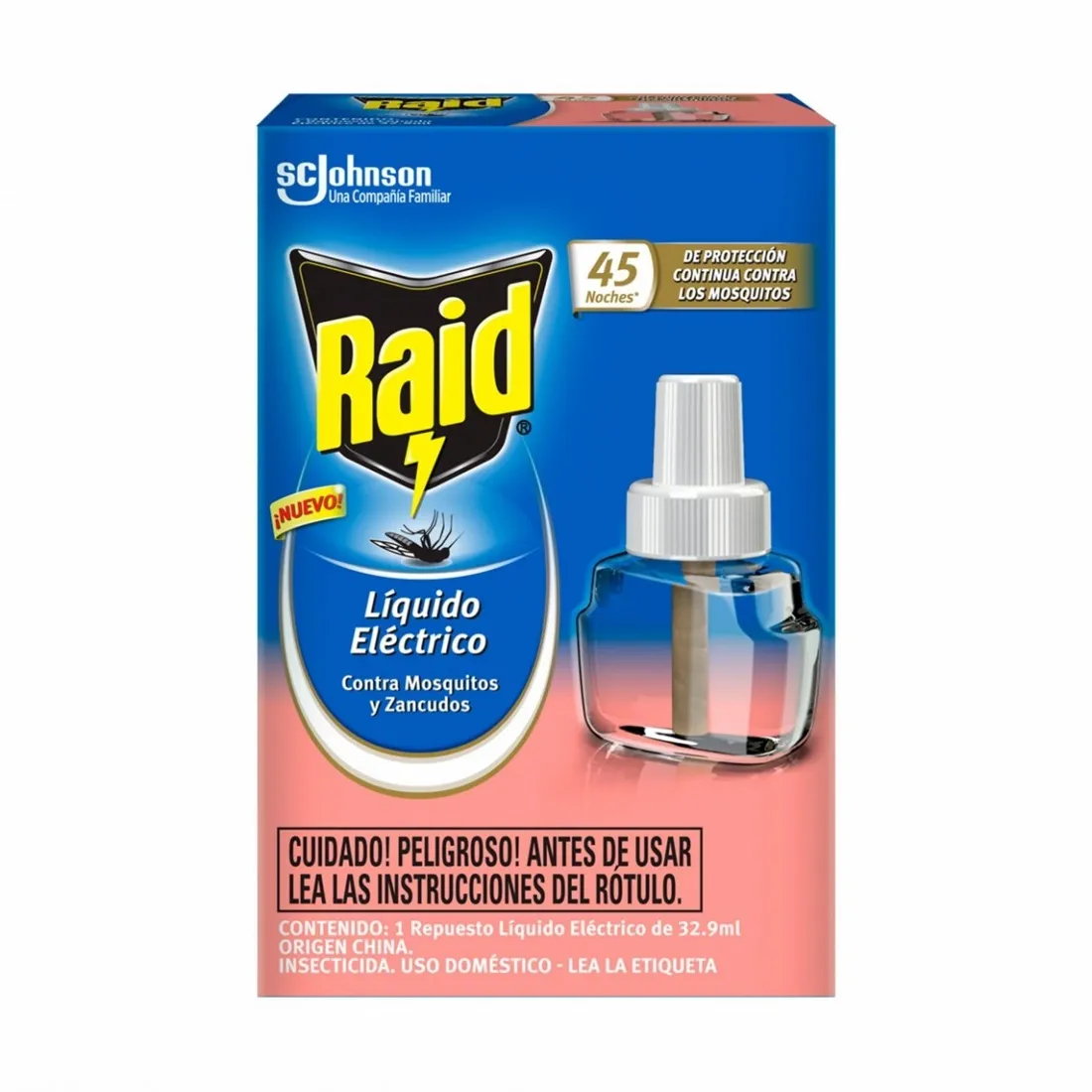 Líquido Eléctrico Raid Contra Mosquitos y Zancudos Con Fragancia ...