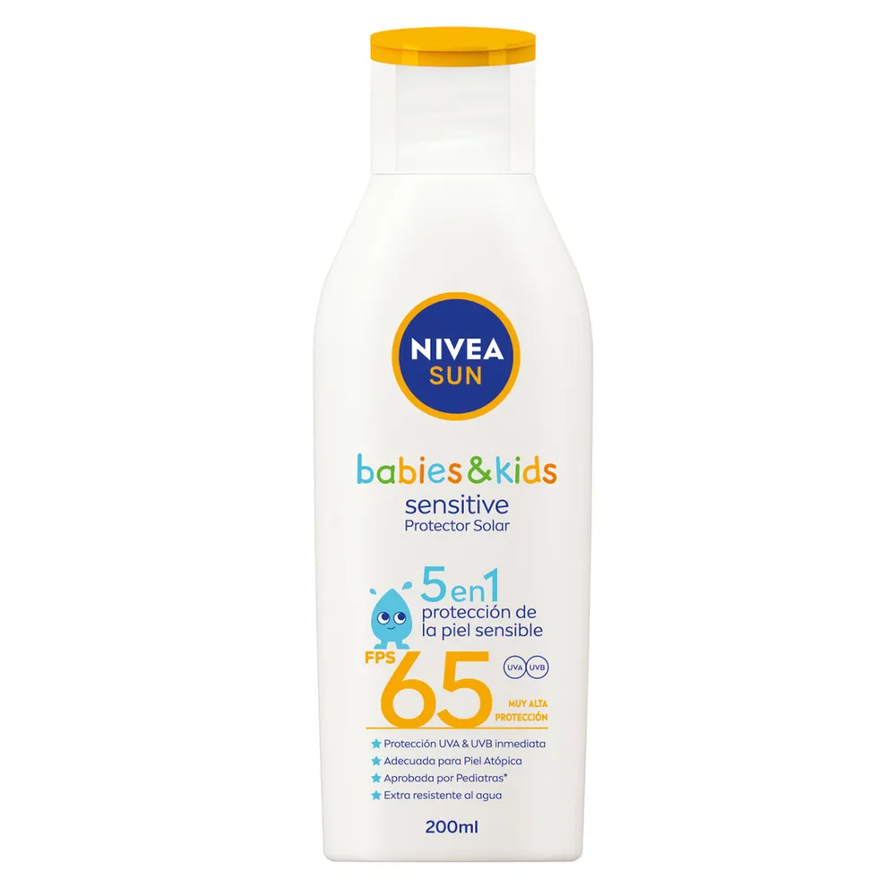 Protector solar Nivea Sun Babies & Kids Sensitive FPS 65 x 200 ml ...